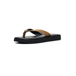 Bershka Zehentrenner Damen Gr&ouml;&szlig;e 40 dunkelbeige