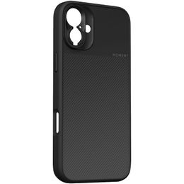 MOMENT Smartphone-H&uuml;lle &raquo;iPhone 16 Plus MagSafe&laquo; Smartphones 17 cm (6,7 Zoll) schwarz Mikrofaser, Polycarbonat, Thermoplastische Polyurethane (TPU) 