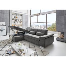 Die PlanBar Ecksofa &raquo;MP-IN16037 L-Form, Breite 289 cm, mit Federkern-Polsterung&laquo; mit Sitztiefenverstellung & Zierkissen 100% Polyester B/H/T: 289cm x 