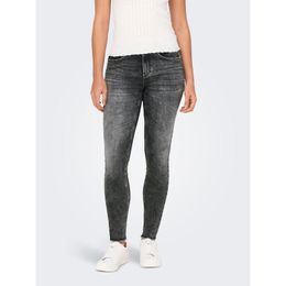 Only Damen Only Skinny-fit-Jeans &raquo;ONLBLUSH MID SK ANKLE RW DNM DOT227 NOOS&laquo; blau XL (42), L&auml;nge 32