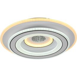 JUST LIGHT Deckenleuchte &raquo;TOLAGO&laquo; LED-Board 1 Stk. Warmwei&szlig; LED, Fernbedienung, Infrarot inkl. wei&szlig; 1, &Oslash; 40cm H: 7,5cm, 1 Stk.