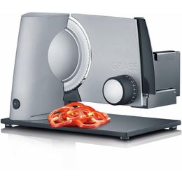 Graef Allesschneider &raquo;SLICED KITCHEN SKS S32000&laquo; 170 W Vollmetallgeh&auml;use mit Glasbodenplatte silber Einheitsgr&ouml;&szlig;e Allesschneider
