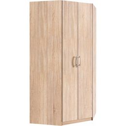 Priess Eckkleiderschrank &raquo;Husum&laquo; braun B/H/T: 196cm, ohne Spiegel