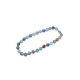 Firetti Damen Collier &raquo;Schmuck Geschenk Edelstahl Halsschmuck Halskette Edelstein&laquo; Made in Germany - mit Achat Edelstahl Textil, L: 47