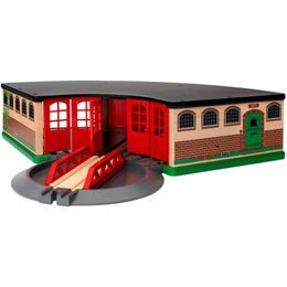 Brio Spielzeugeisenbahn-Geb&auml;ude &raquo;Brio WORLD, Gro&szlig;er Ringlokschuppen&laquo; bunt Einheitsgr&ouml;&szlig;e Spielzeugeisenbahn-Geb&auml;ude