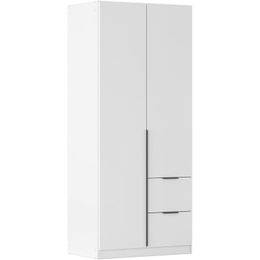 OTTO home Dreht&uuml;renschrank &raquo;Kleiderschrank Schrank Garderobe AGORDO mit Dekor- oder Hochglanzfront&laquo; in zwei Griff-Farben, Breite 91 cm, mit 