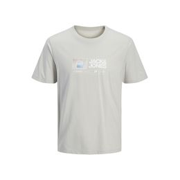 Jack & Jones Plus Jack & Jones Plus T-Shirt 'JCOMARINA' Herren Gr&ouml;&szlig;e XXXL blau / hellgrau / wei&szlig;