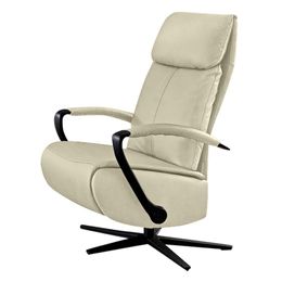 W.Schillig Relaxsessel &raquo;rumbaa&laquo; wahlweise mit Doppelmotor, in Gr&ouml;&szlig;en S, M & L, mit 5-Sternfu&szlig; beige Stoff S37 (100% Polyester): Luxus-Microfaser in 