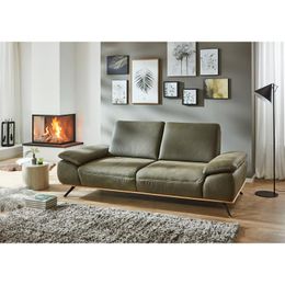 Die PlanBar 3-Sitzer &raquo;PN-EM18063, B: 232 cm, mit Kontrastnaht&laquo; optional mit echt bezogenem R&uuml;cken, Sitztiefen- und Armteilverstellung Sichtrahmen: Aus