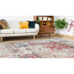 Arte Espina Teppich &raquo;Indiana 500&laquo; rechteckig 10 mm H&ouml;he Vintage Optik, Wohnzimmer bunt Baumwolle, Polyester B : 160cm 1 Stk., 10mm, L: 230cm