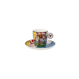 Goebel Espressotasse &raquo;Romero Britto Falling&laquo; F&uuml;llmenge 0,1l bunt Fine China-Porzellan 6,5cm