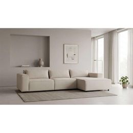 OTTO home Ecksofa &raquo;Jorrena, extra weicher Chenille-Stoff&laquo; L-Form, 3 Komfortstufen, Breite 316 cm, mit Wellenunterfederung beige 100% Polyester B/H/T: 