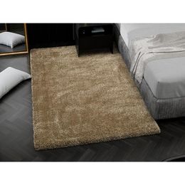 OCI DIE TEPPICHMARKE Hochflor-Teppich &raquo;MONTIS&laquo; rechteckig 45 mm H&ouml;he uni, Langflor, Shaggy, auch in rund, quadratisch und L&auml;ufer erh&auml;ltlich braun 