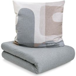 s.Oliver Bettw&auml;sche &raquo;s.Oliver Satinbettw&auml;sche&laquo; 2 im modernen Look Mako-Satin, Obermaterial: 100% Baumwolle B/L: 135cm x 200cm, 1 Stk., 1 Stk., Mako-