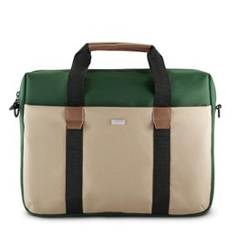 Hama Laptoptasche &raquo;Notebooktasche f&uuml;r 40-41 cm (15,6 -16,2 Zoll), Trolleyband&laquo; gr&uuml;n Polyester, Polyurethan Hauptfach mit kleinem separaten 