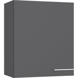 Optifit H&auml;ngeschrank &raquo;Lilly&laquo; Breite 60 cm, 1 T&uuml;r, 2 Einlegeb&ouml;den schwarz Holzwerkstoff B/H/T: 60cm x 70,4cm x 34,6cm, T&uuml;ren: 1 Stk.