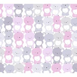 A.S. Cr&eacute;ation Vliestapete &raquo;Little Love&laquo; Motiv abstrakt naturalistisch glatt Kindertapete Tapete Tier Tapeten Kinderzimmer Schlafzimmer Design B&uuml;ro rosa Vlies B/L: 