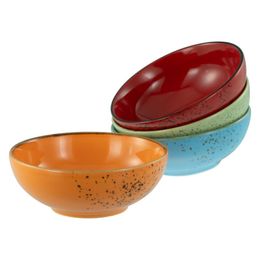 Creatable Schale &raquo;Nature Collection, Smoothie Bowl 4-tlg&laquo; 4 Stk. aus Steinzeug Handwerklicher Look, Vintage orange Steinzeug &Oslash; 16,5cm