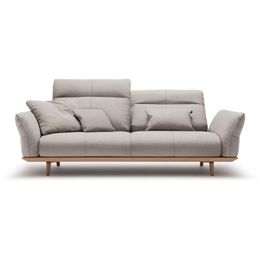 Creation BY ROLF BENZ 3-Sitzer &raquo;CR.460, Designsofa mit verstellbarer R&uuml;ckenlehne, extra bequem,&laquo; Sockel in Eiche, F&uuml;&szlig;e Eiche natur, Breite 208 cm grau