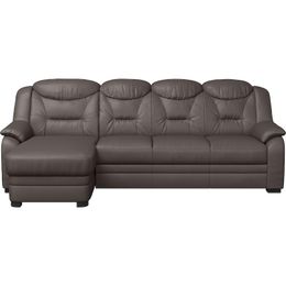 COTTA Ecksofa &raquo;Marcus L-Form&laquo; wahlweise mit Schlaffunktion braun 64% Polyurethan, 25% Polyester, 11% Baumwolle B/H/T: 257cm x 99cm x 162cm, Kunstleder
