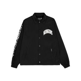 Noon Goons Athletic Zip-Up Hoodie male size S Black / natural white