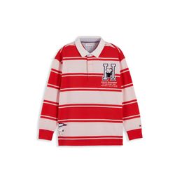 Tommy Hilfiger Poloshirt 'PEANUTS' Jungen Gr&ouml;&szlig;e 140 rot / pastellrot / schwarz / offwhite