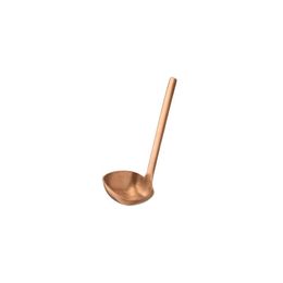 APS Sch&ouml;pfl&ouml;ffel &raquo;BULQ, L&ouml;ffel aus 18/8 Edelstahl, im 4er Set&laquo; Fassungsverm&ouml;gen von 120 ml, ideal zum Servieren von Saucen braun Edelstahl L: 23cm
