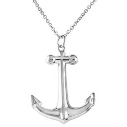 Firetti Damen Kette mit Anh&auml;nger &raquo;Schmuck Geschenk Silber 925 Halsschmuck Halskette Ankerkette Anker&laquo; silber Silber 925 (Sterlingsilber), L: 45 B: 