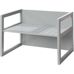 Roba Sitzbank &raquo;Sitzbank/Tisch Kombination, grau&laquo; f&uuml;r Kinder; in einen Tisch verwandelbar grau MDF B/H/T: 57cm x 44cm x 44cm