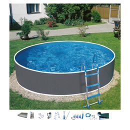 my POOL BWT Rundpool &raquo;HYPE 5&laquo; in verschiedenen Gr&ouml;&szlig;en grau &Oslash;/B/H/L: 460cm x Breite x H&ouml;he 110cm x L&auml;nge, 18.000 l