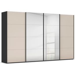 Rauch Schwebet&uuml;renschrank &raquo;Kleiderschrank Schrank Garderobe Schlafzimmerschrank SCALE-FYRA&laquo; edle viergeteilte T&uuml;ren Spiegel/Glas-Mix viele Farben MADE