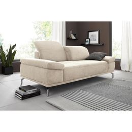 OTTO home 3-Sitzer &raquo;Caluna&laquo; mit Sitztiefen- und Kopfteilverstellung beige Luxus-Microfaser Vintageoptik (100% Polyester);Flachgewebe Mura: (100% 