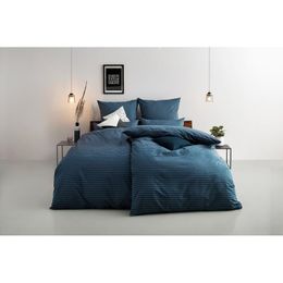 Bruno Banani Bettw&auml;sche &raquo;Jassen&laquo; 3 Stk. moderne Streifen-Bettw&auml;sche, mehrere Qualit&auml;ten, auch Premium grau Renforc&eacute;, Obermaterial: 100% Baumwolle B/L: 200cm x 