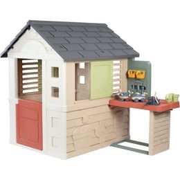Smoby Spielhaus &raquo; Life Natur mit Werkstatt&laquo; Made in Europe Kunststoff Einheitsgr&ouml;&szlig;e