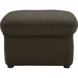 DOMO collection Hocker &raquo;Faenza&laquo; DOMO collection Hocker, in gro&szlig;er Farbvielfalt grau 100% Polyester B/H/T: 60cm x 41cm x 60cm, Microfaser
