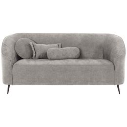 Home Affaire 2-Sitzer &raquo;Ashly&laquo; in 3 Bezugsvarianten, Boucl&eacute;, Samtoptik und Struktur weich. grau 100% Polyester B/H/T: 154cm x 81cm x 80cm, Struktur 