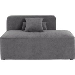 Home Affaire Recamiere &raquo;Sundstrup&laquo; Modulserie, individuelle Zusammenstellung grau 100% Polyester B/H/T: 140cm x 76,5cm x 93cm, Struktur weich, 