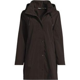 LANDS' END Leichte laminierte Regenjacke, Damen, size: regular, Gr&uuml;n, Polyester, by Lands' End