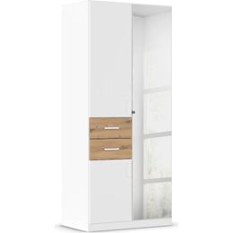Rauch Dreht&uuml;renschrank &raquo;Maika&laquo; mit Spiegel, 2 Schubladen, in verschiedenen Breiten, H&ouml;hen und Farben wei&szlig; Holzwerkstoff B/H/T: 91cm x 210cm x 54cm