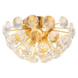 Globo LIGHTING Deckenleuchte &raquo;VIRINA&laquo; G9 1 Stk. Deckenlampe/goldfarben/Kristalle/elegant/Wohnzimmer 1 Stk.