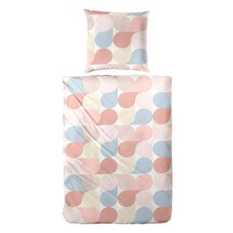 Primera Bettw&auml;sche &raquo;Renforce-Bettw&auml;sche Bubbles&laquo; 2 Renforc&eacute;, Obermaterial: 100% Baumwolle B/L: 155cm x 220cm, 1 Stk., 1 Stk., Renforc&eacute;, B/L: 80cm x 80cm, 2