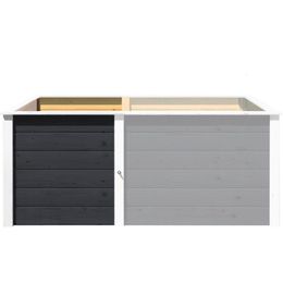Weka Hochbeet &raquo;Modular&laquo; Erg&auml;nzungssatz, 21 mm, 67 cm grau Massivholz B/H/T: 67cm x 69cm x 69cm