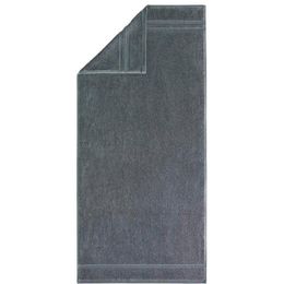 Egeria Handt&uuml;cher &raquo;Manhatten Gold&laquo; Uni Programm mit Streifenbord&uuml;re, reine Baumwolle grau Frottier, Obermaterial: 100% Baumwolle B/L: 100cmx150cm, 1 Stk., 