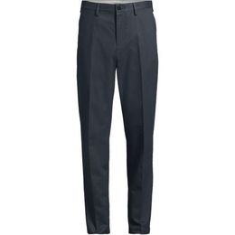LANDS' END B&uuml;gelleichte Chinohose ohne Bundfalten, Classic Fit, Herren, size: regular, Grau, by Lands' End