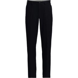 LANDS' END B&uuml;gelleichte Chinohose ohne Bundfalten, Classic Fit, Herren, size: regular, Schwarz, by Lands' End