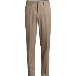 LANDS' END B&uuml;gelleichte Chinohose ohne Bundfalten, Classic Fit, Herren, size: regular, Beige, by Lands' End