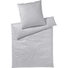 Yes For Bed Bettw&auml;sche &raquo;Pure & Simple Uni in Gr. 135x200, 155x220 oder 200x200 cm&laquo; 2 Stk. Bettw&auml;sche aus Baumwolle, zeitlose Bettw&auml;sche mit seidigem 