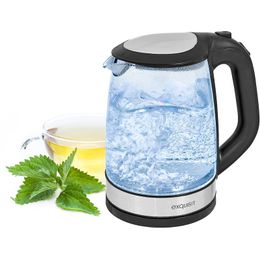 Exquisit Wasserkocher &raquo;WK 3501 swg&laquo; 2 l 2200 W schwarz Einheitsgr&ouml;&szlig;e Wasserkocher