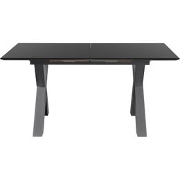 set one by Musterring Esstisch &raquo;New Atlanta&laquo; Platte rechteckig mit schweizer Kante, ausziehbar, Gestell in X-Form schwarz B/H/T: 190cm x 76cm x 90cm, 