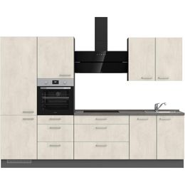 Nobilia K&uuml;chenzeile &raquo;"Riva II", NEU: individuell anpassbar mit gratis Profi-Beratung&laquo; vormontiert, Breite 300 cm, Ausrichtung w&auml;hlbar, wahlw. mit E-
